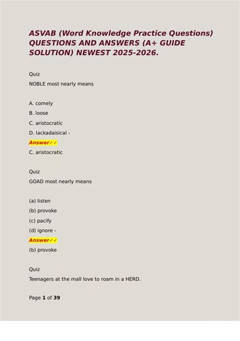 Image result for ASVAB Word Knowledge Practice Test