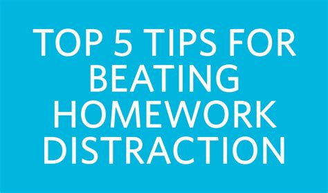 Image result for Homework Top Tips
