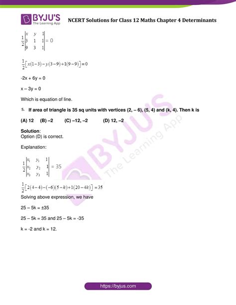 Image result for Class 12 Maths Chapter 4