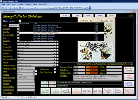 Image result for Stamp Collection Database