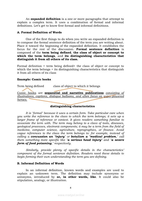 Image result for Giving Expanded Definitions of Words