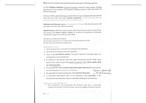 Image result for Cell Class 11 Notes