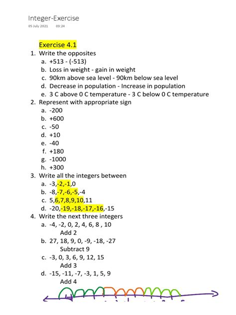 Image result for Math 6 Module On Integers