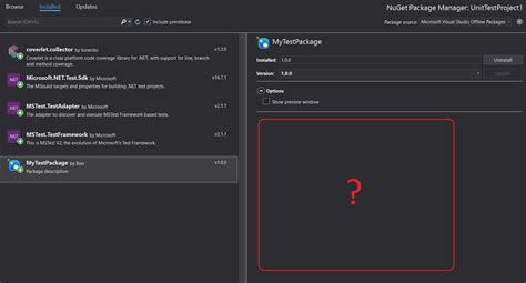 Image result for Visual Studio Package Manager Error