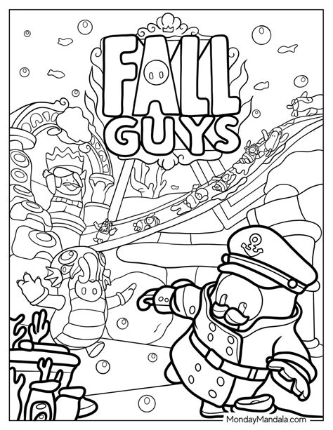 Image result for Fall Guys Coloring Pages