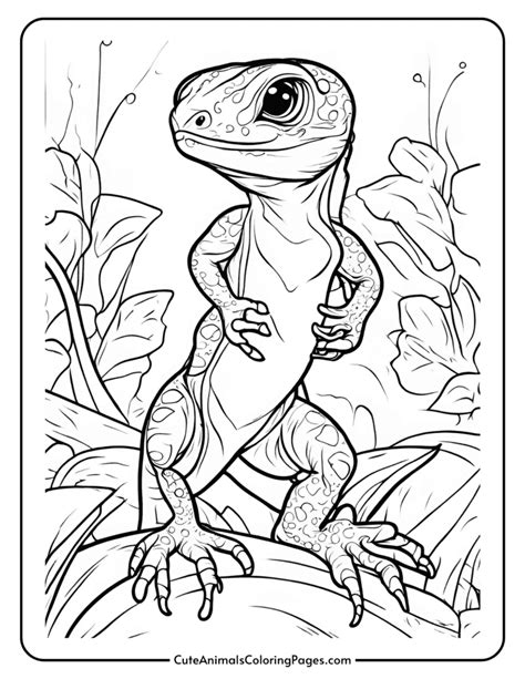 Image result for Lizard Coloring Pages