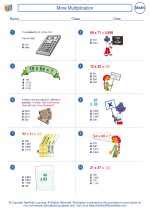 More Multiplication. 4th Grade Math Worksheets and Study Guides.