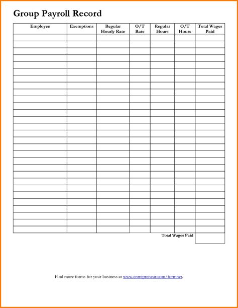 Image result for Example of Payroll Sheet