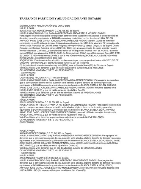 Image result for Particiones Notariales