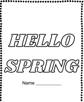 Image result for Hello Spring Coloring Page