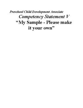 Image result for Competency Statement 6 CDA