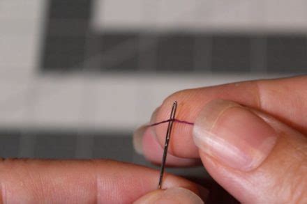 Image result for How to Thread Needle with 1 Strand