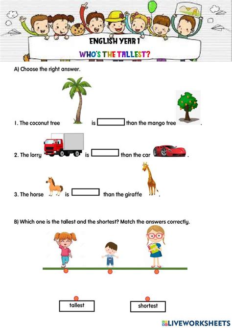 Image result for Tallest Interactive Worksheet