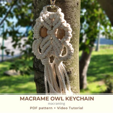 Image result for Tutorial Macrame Owl Keychain