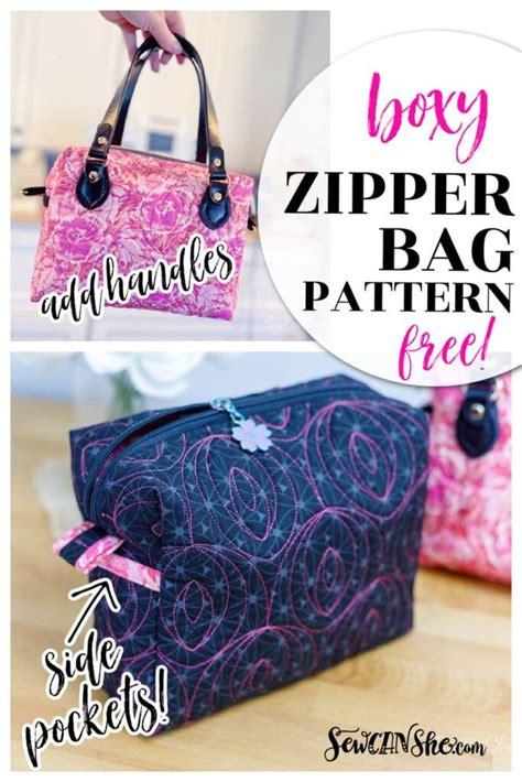 Image result for Large Square Bag with Zipper Pattern