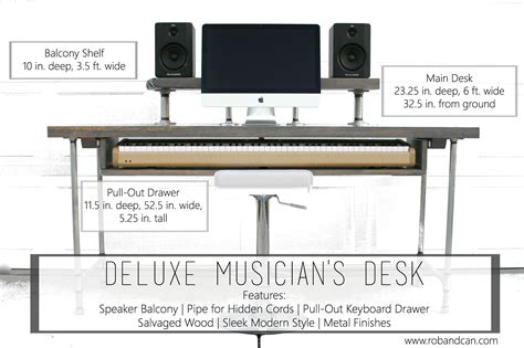 Diy Recording Studio Desk Plans - Do It Yourself