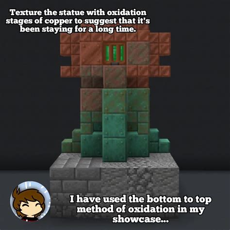 Image result for Minecraft Simple Copper Statue Tutorials