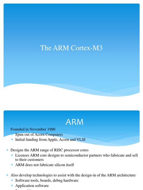 Arm-Cortex m3 | PDF | Arm Architecture | Central Processing Unit