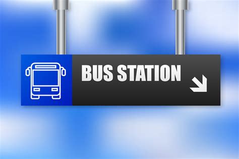 Bus stop sign. Simple transportation sign. Tourist bus. Vector ...