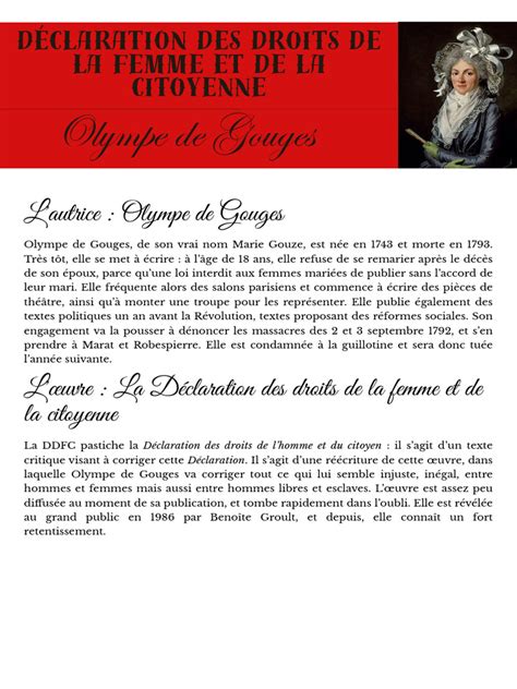 Image result for Ddfc Olympe De Gouges Audio