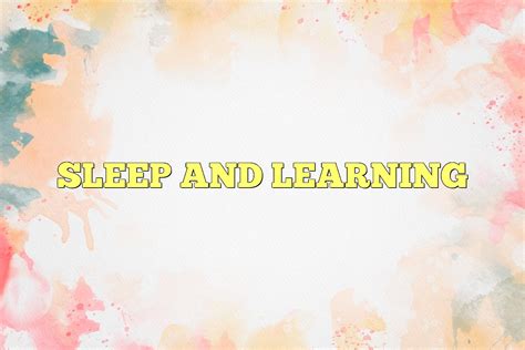 Image result for Sleep Learning