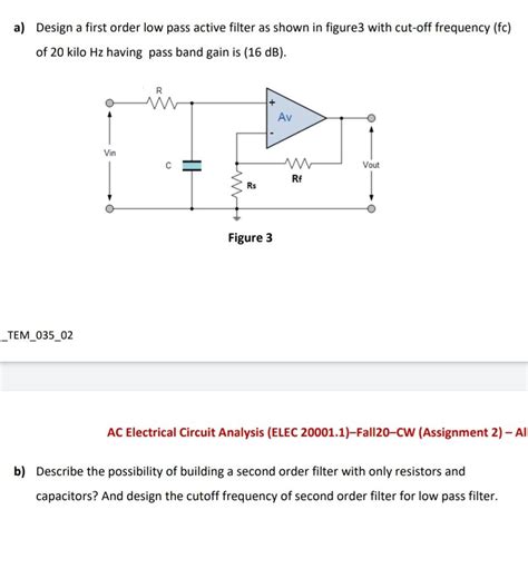 Image result for First Order Active Filter