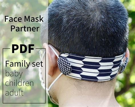 Image result for Pattern for a Hook and Loop Face Mask