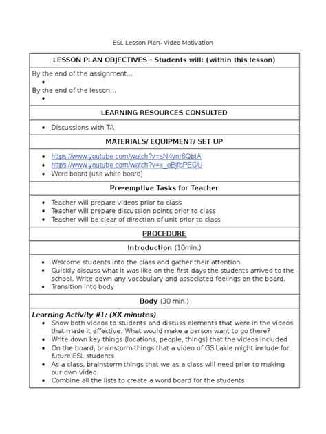 Image result for Example Motivation for Lesson Plan