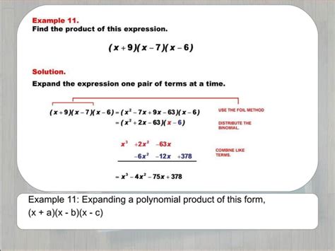 Image result for Polynomial Expansion Formula