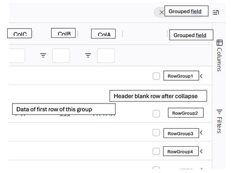 Image result for Aggrid Collapse Columns