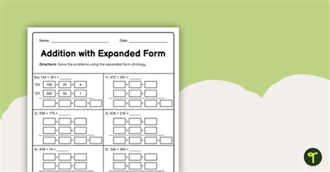 Image result for Expanded Form 2nd Grade Math Worksheets