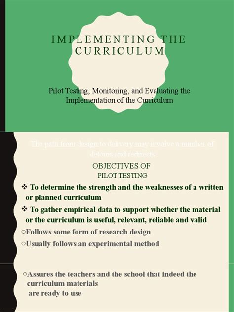 Image result for Pilot Testing Method for Curriculum