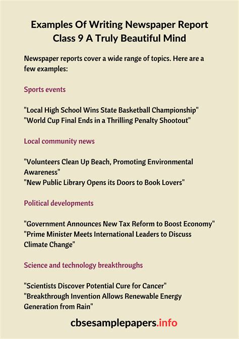 Image result for Report Writing Examples Class 7