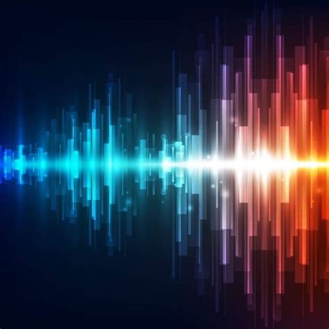 Abstract Sound Wave Wallpaper