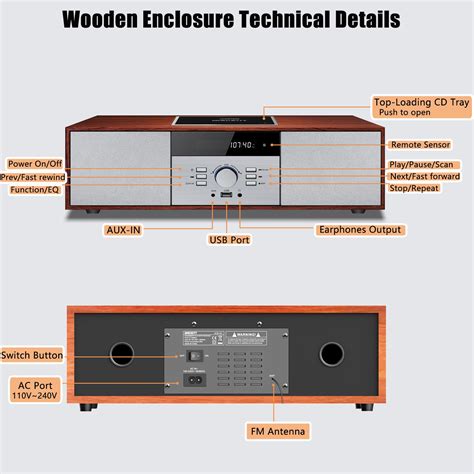 Image result for CD USB Retro Stereo