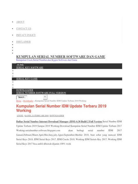 Image result for Idm Serial Num