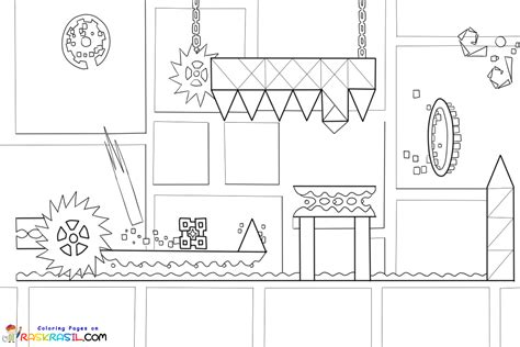 Image result for Geometry Dash Coloring Pages