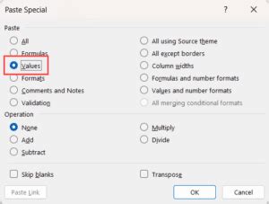 Image result for Excel Paste Values