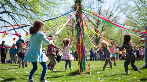 Image result for May Day Maypole Dancing