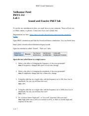 Image result for PhET Sound Simulation Lab Answer Key