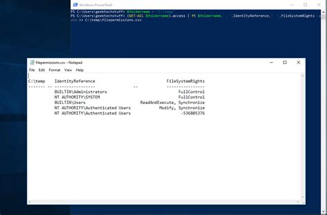Image result for User Perrmissions Windows PowerShell