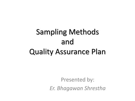Image result for Quality Sampling Methods