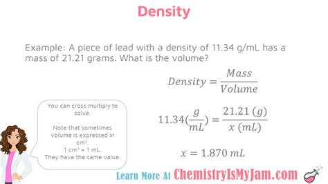 Image result for Density Formula Examples