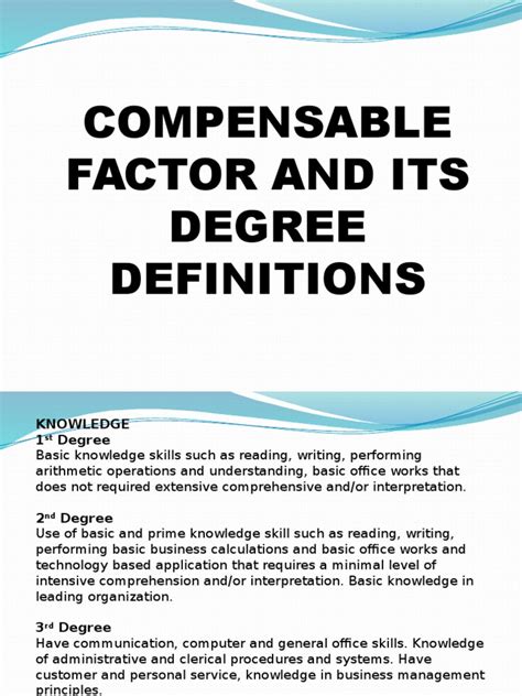 Image result for Compensable Factors Point Method