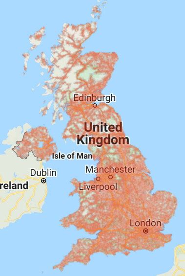 Image result for 5G Coverage Map UK