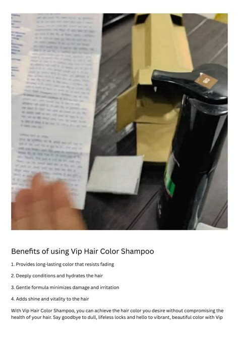 Image result for Using VIP Shampoo Hair Color