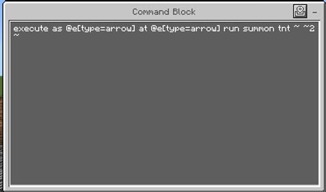 Image result for Minecraft TNT Arrow Command
