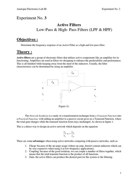 Image result for Active Filter Example