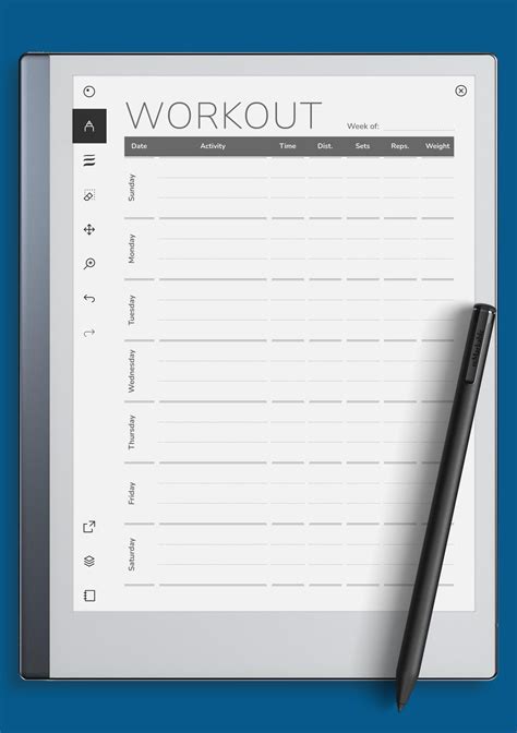Image result for Exercise Template