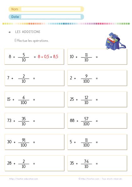 Image result for Exercice CM2 Math